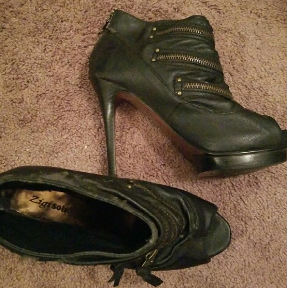 Zigi Soho | Shoes | Zipper High Heel Boots | Poshmark